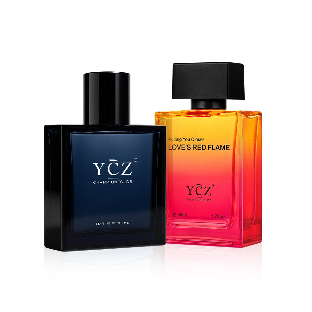 YCZ Midnight Marine & Love’s Red Flame Cologne Combination